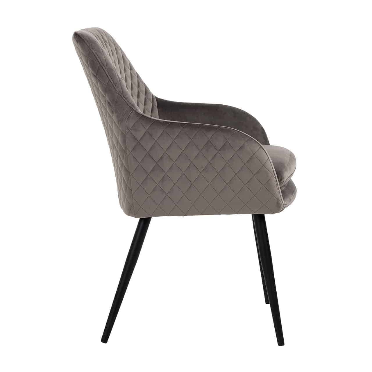 Stuhl Chrissy stone velvet Quartz Stone 101